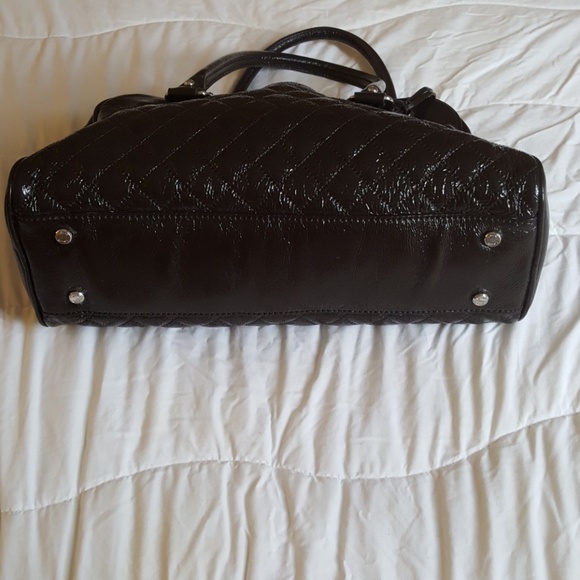 Talbots | Bags | Vintage Talbots Quilted Brown Patent Leather Bag ...